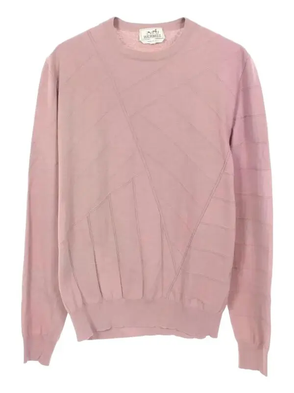 Hermès Crew Neck Long Sleeve Sweater - Pink