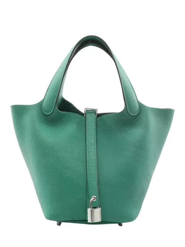 Hermès Picotin Lock 2025 Pm Leather Tote Bag - Green