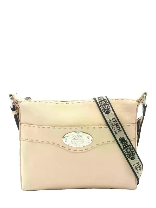 Fendi 2000s Leather Crossbody Bag - Neutrals