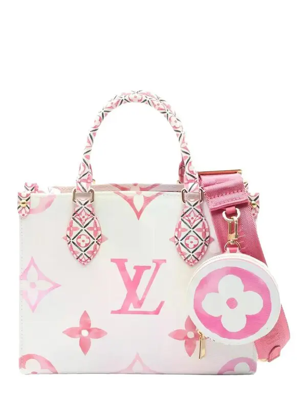 LOUIS VUITTON 2021 Pm Onthego Tote Bag - White