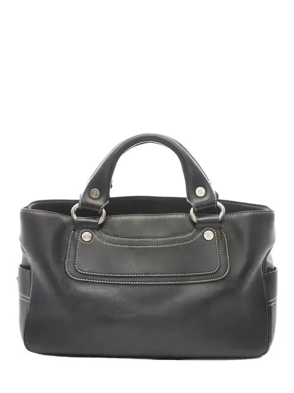 Celine 00s Leather Handbag - Black
