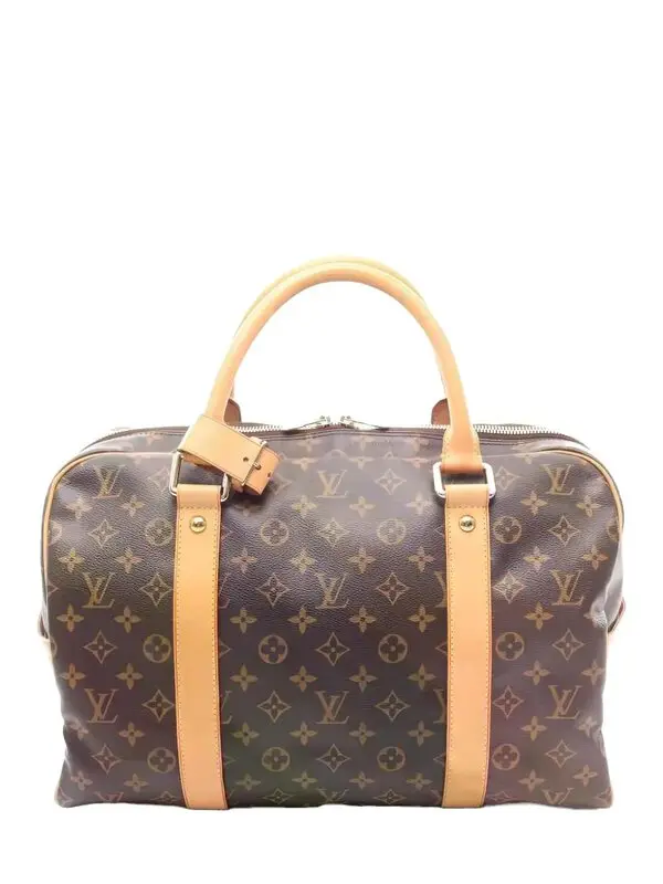 LOUIS VUITTON 2007 Monogram Leather Boston Bag - Brown