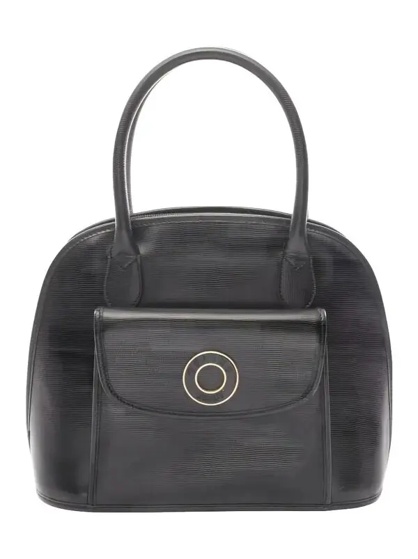 Celine 2000s Circle Logo Handbag - Black