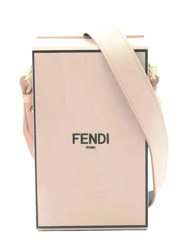 Fendi 2010s Vertical Box Mini Crossbody Bag - Pink