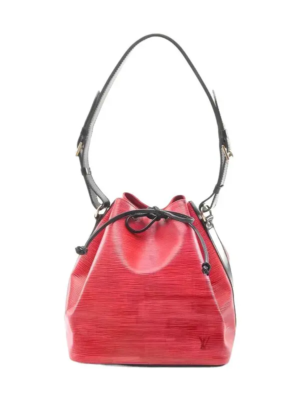 LOUIS VUITTON 1995 Petit Noe Bucket Bag - Red