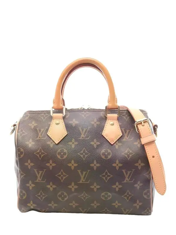 LOUIS VUITTON 2020 Speedy Bandouliere 25 Monogram Tote - Brown