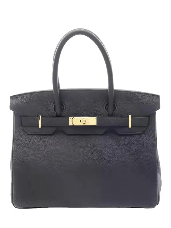 Hermès 2018 30 Birkin Tote Bag - Black