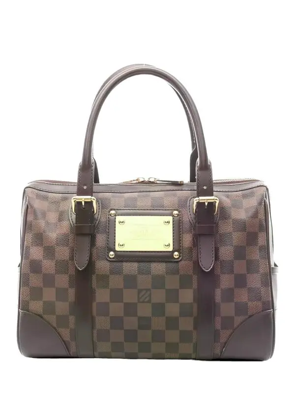 LOUIS VUITTON 2009 Berkeley Damier Ebene Tote Bag - Brown