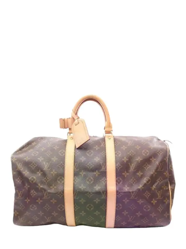 LOUIS VUITTON 2003 45 Keepall Monogram Boston Bag - Brown