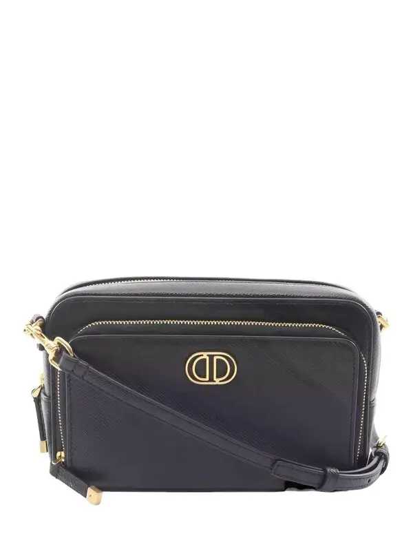 Dior 2010s Karo Double-pouch Mini Bag - Black