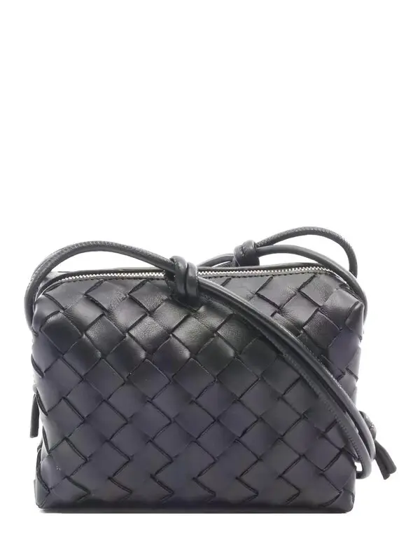 Bottega Veneta Intrecciato Mini Loop Bag - Black