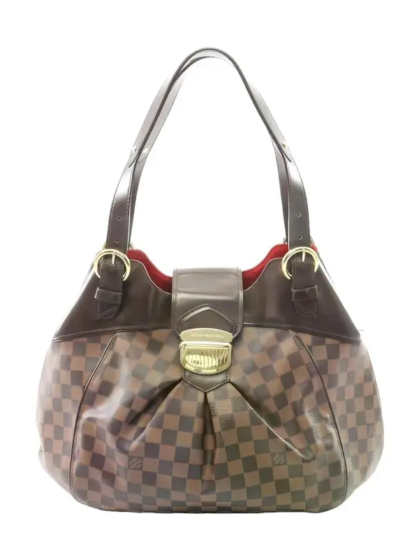 LOUIS VUITTON 2010 Damier Leather Handbag - Brown