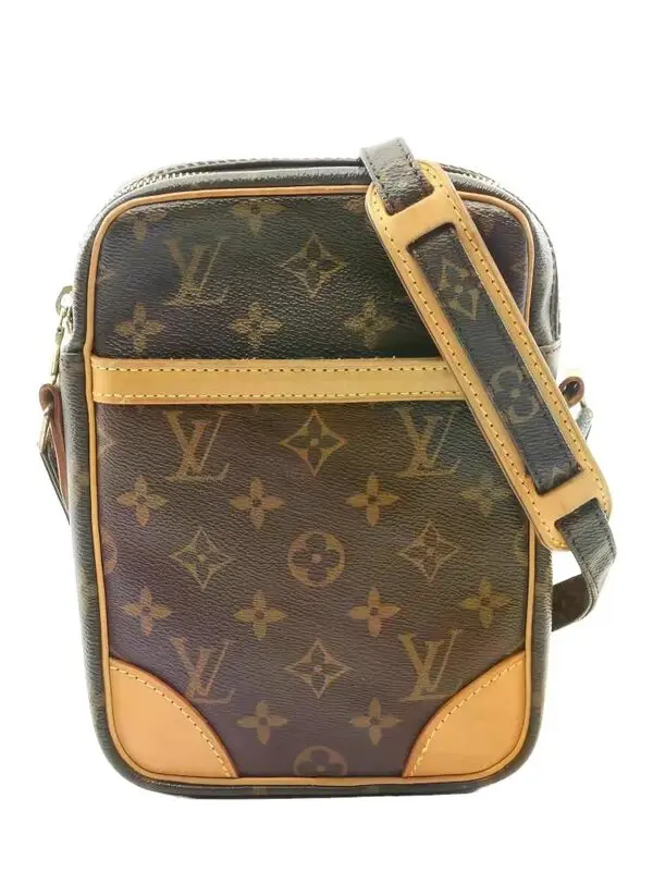 LOUIS VUITTON 2003 Mini Danube Monogram Canvas Shoulder Bag - Brown
