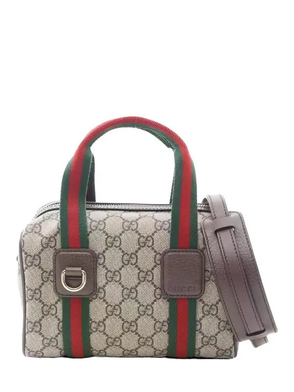 Gucci 1920s Mini Ophidia Gg Supreme Handbag - Neutrals