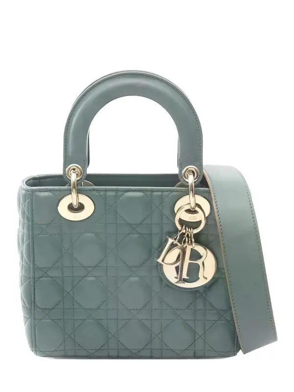 Dior 10s Small Lady Handbag - Green