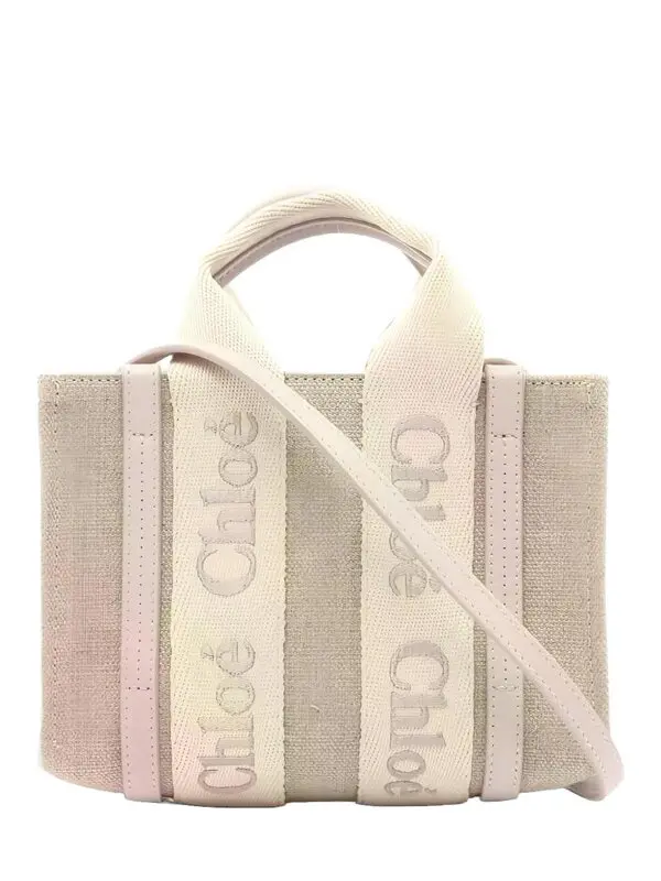 Chloé Logo-detail Tote Bag - Neutrals