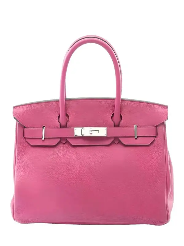 Hermès 2019 Grained Leather Handbag - Pink