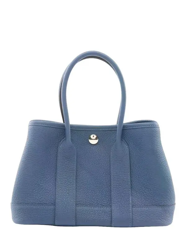 Hermès 2025 23 Neo Garden Negonda Leather Tote Bag - Blue