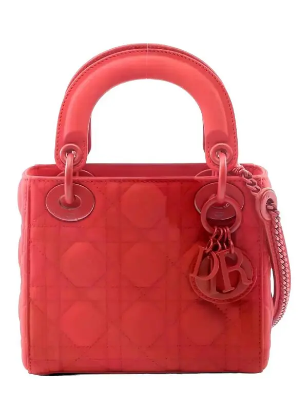 Dior 2010s Mini Lady Handbag - Red