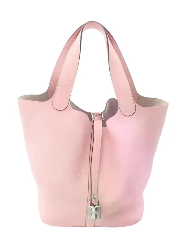 Hermès 2015 Leather Lock Handbag - Pink