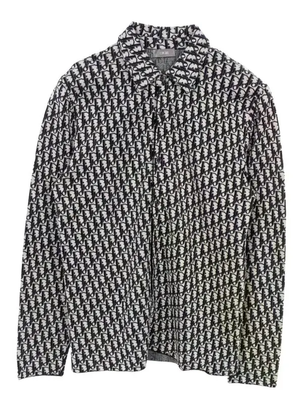 Dior Oblique Long-sleeve Shirt - Black