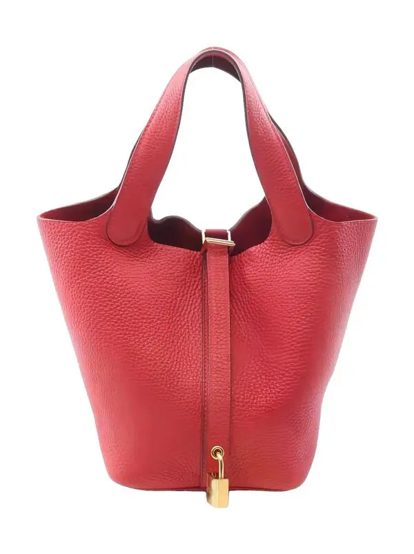 Hermès 2018 Leather Tote Bag - Red