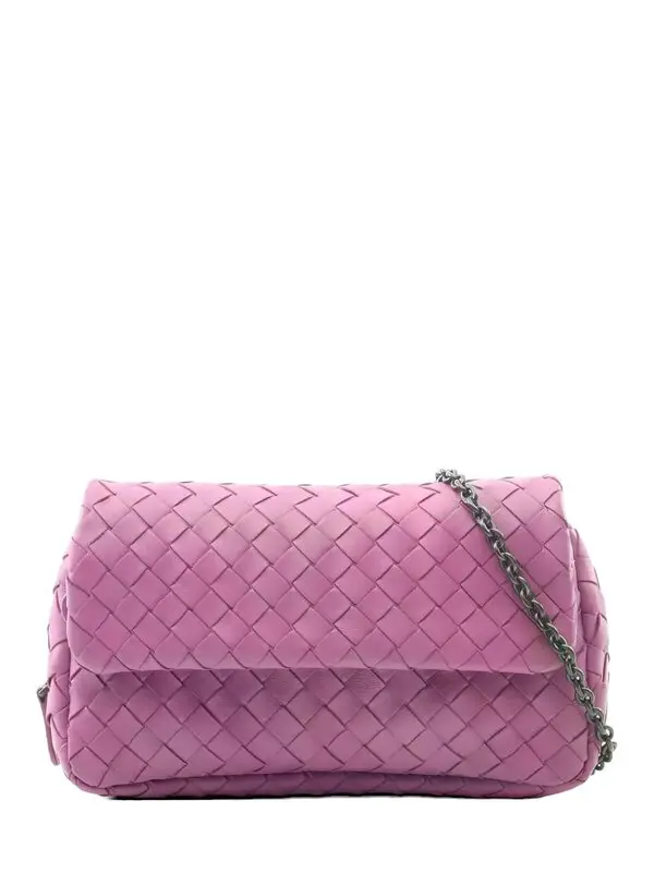 Bottega Veneta 2010s Intrecciato Shoulder Bag - Purple