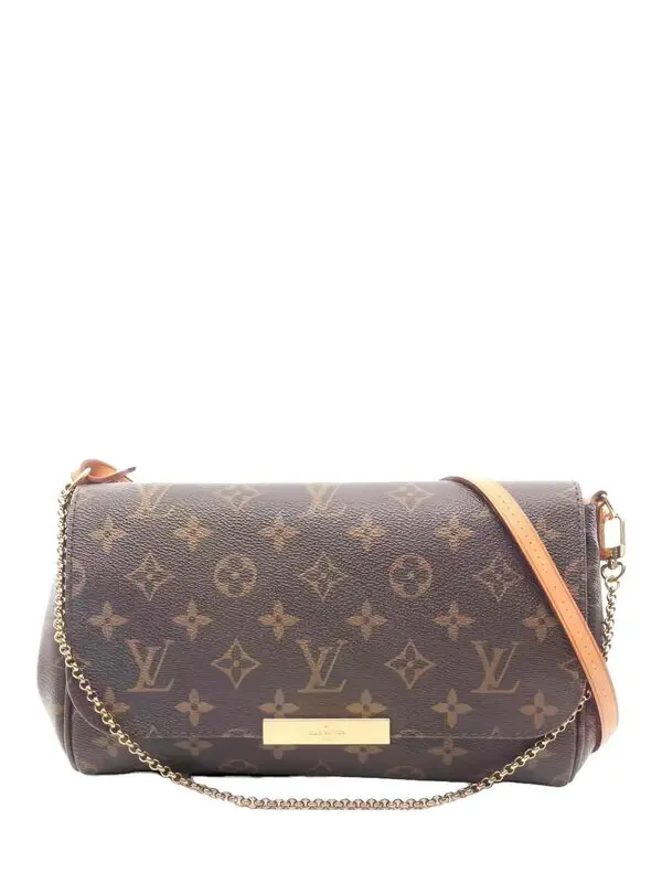 LOUIS VUITTON 2014 Monogram Chain Tote Bag - Brown