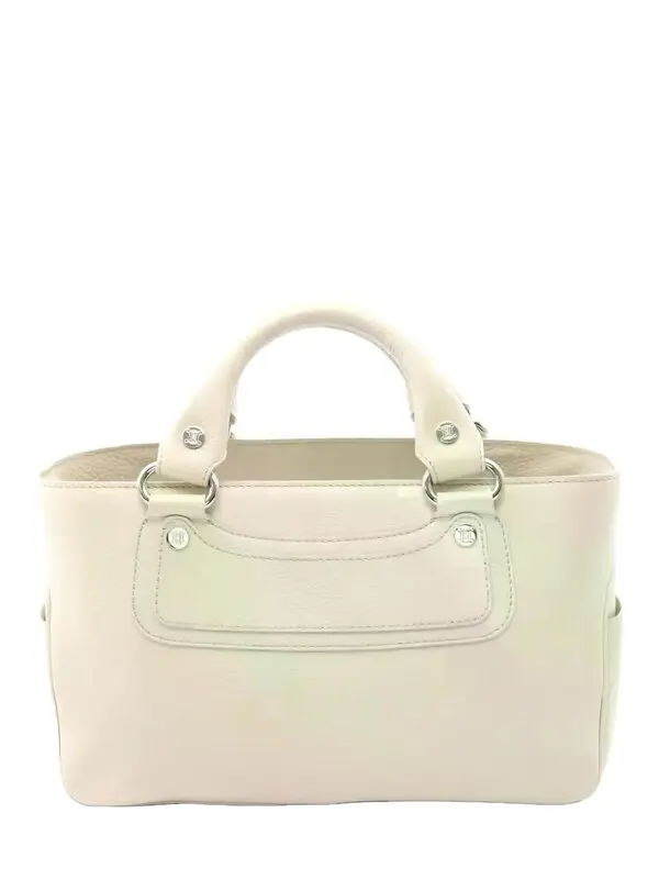 Celine 2000s Boogie Leather Handbag - White