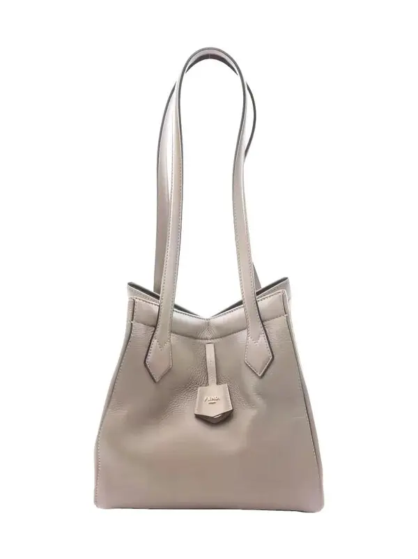 Fendi Medium Origami Leather Shoulder Bag - Neutrals