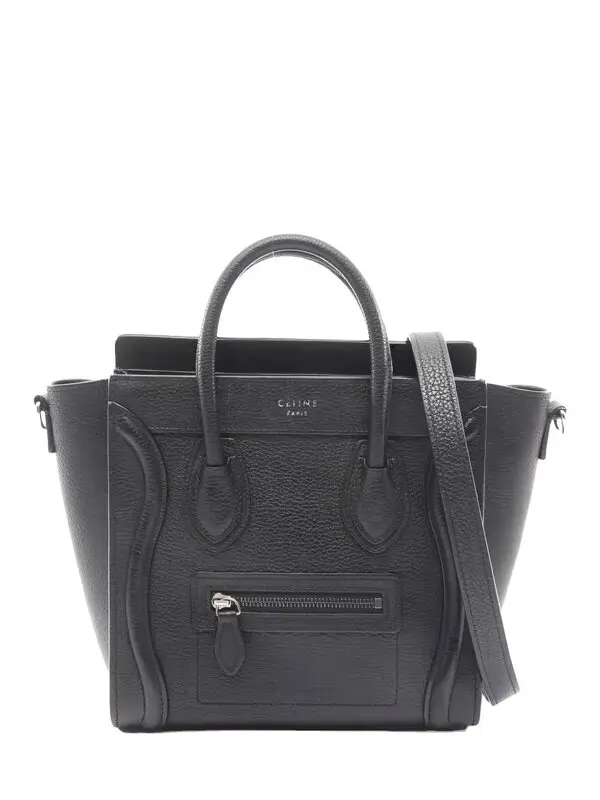 Celine 2000s Nano Luggage Handbag - Black