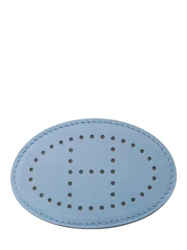 Hermès 2010s Pm Evelyn Perforated Leather Hair Clip - Blue