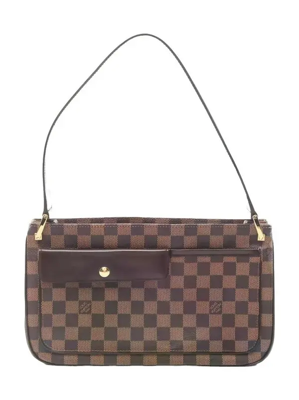 LOUIS VUITTON 2003 Aubagne Shoulder Bag - Brown