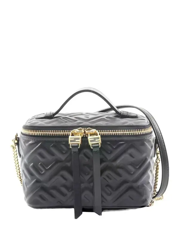 Fendi 1920s Ff-motif Leather Tote - Black