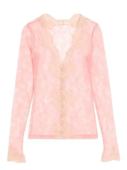 Valentino Garavani Stretch Lace Cardigan - Pink