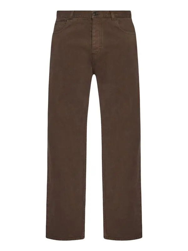 THE ROW Siouxie Jean In Cotton - Brown Grey
