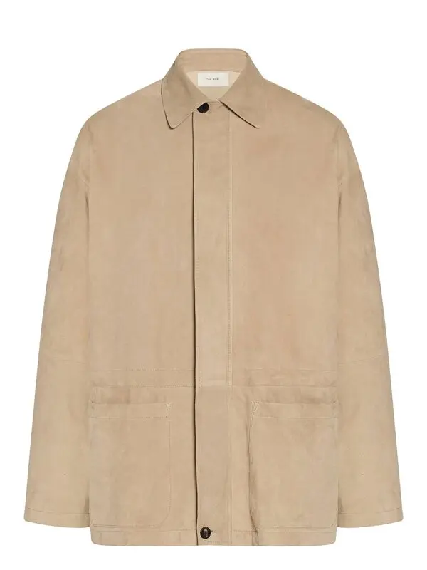 THE ROW Vilmo Suede Jacket - Cream