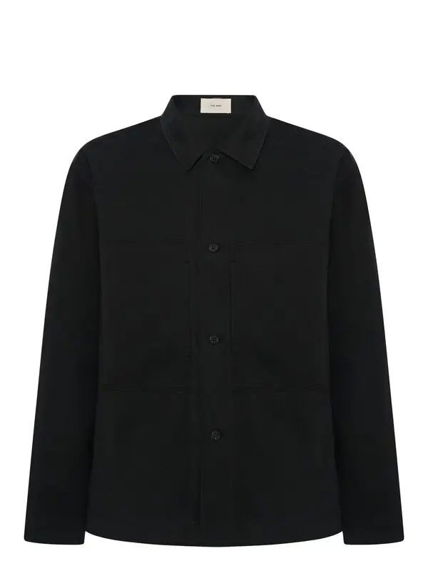 THE ROW Samir Cotton Overshirt - Black
