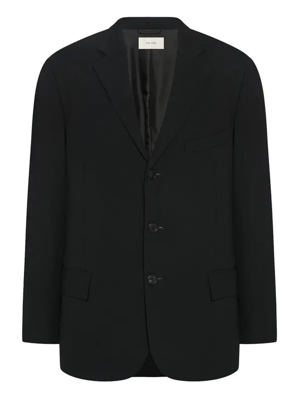 THE ROW Poe Jacket In Wool - Black
