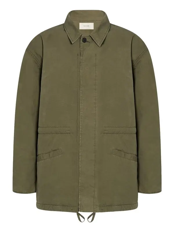 THE ROW Maxence Cotton Jacket - Military Green