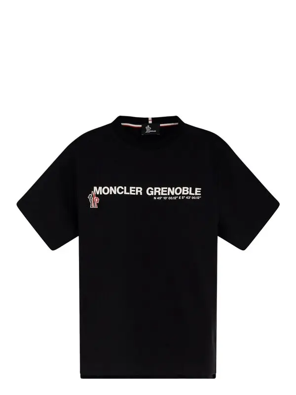 Moncler Cotton Blend Tshirt - Black