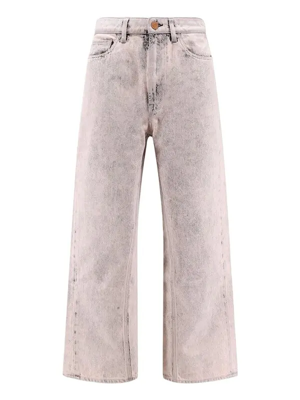 3x1 Bleached Denim Jeans - Pink