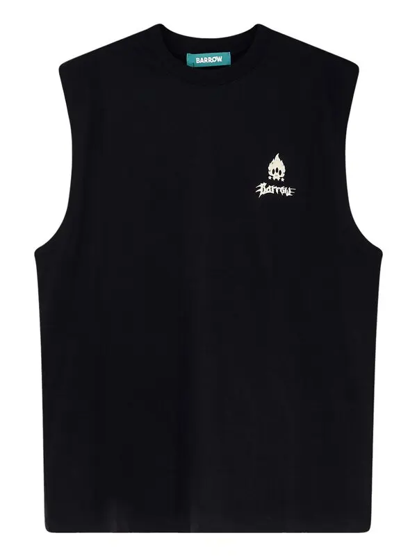 BARROW Cotton Tank Top - Black