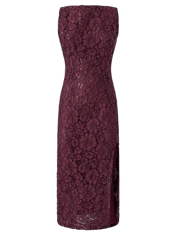 Pinko Drupa Lace Dress - Purple