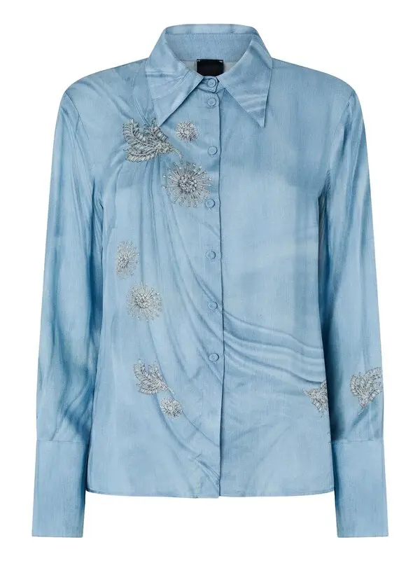 Pinko Christa Printed Shirt - Blue