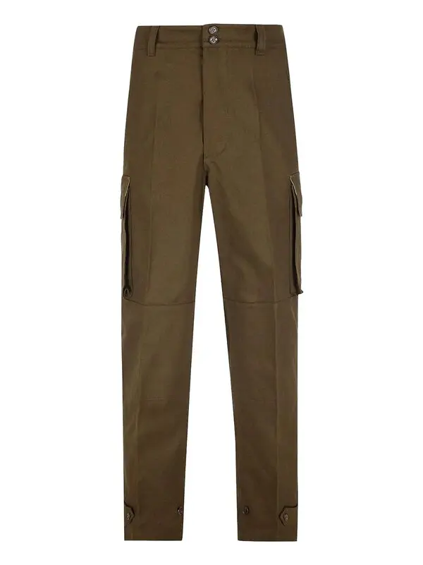Valentino Garavani Cargo Cotton Trousers - Green