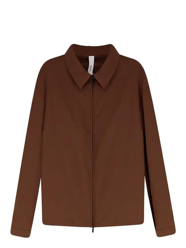 HEVO Verdemare Wool Blend Jacket - Brown