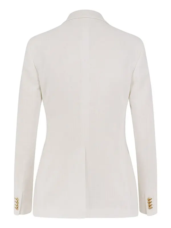 Tagliatore Parigi Viscose Blend Blazer - White
