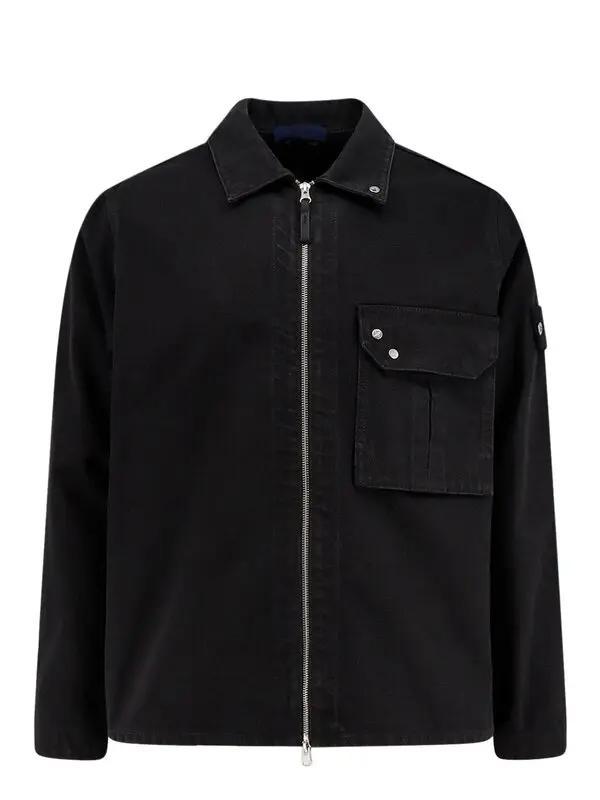 STONE ISLAND DENIM RESEARCH Canvas Shirt Jacket - Black