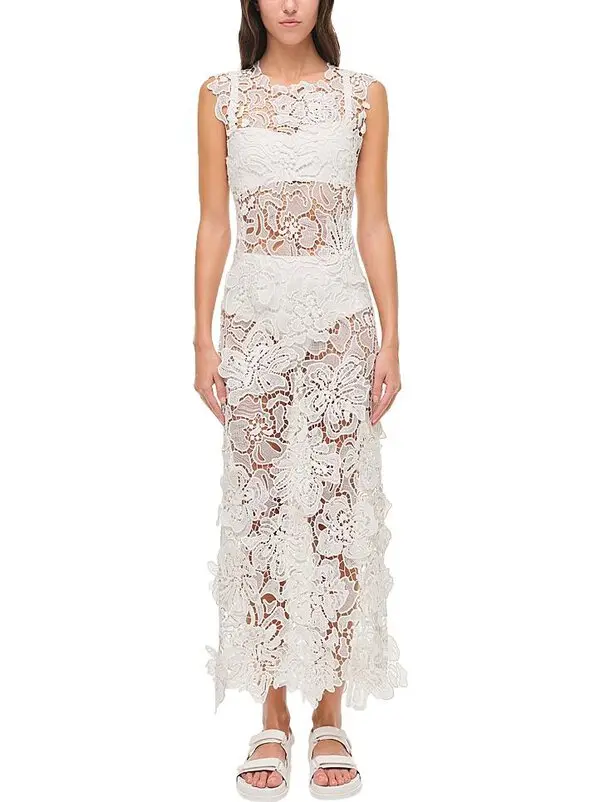 Simkhai Dahlia Lace Dress - White